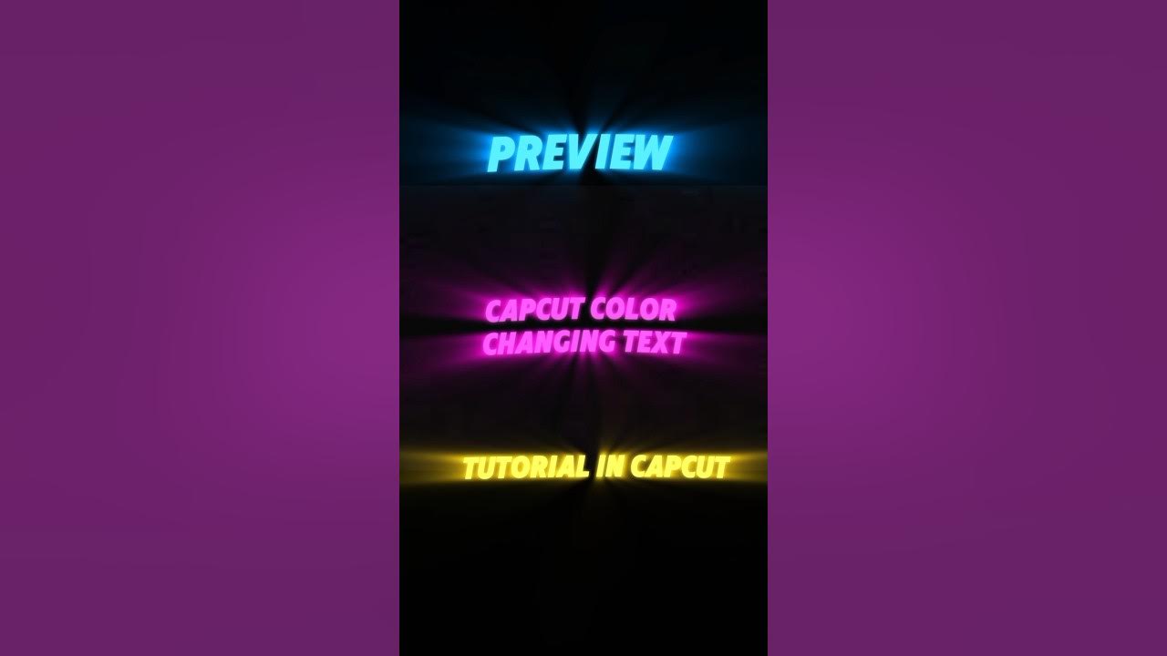 CapCut | Color Changing Text Tutorial 🔥💀 | #tutorials #shorts #goldffyt09 - YouTube