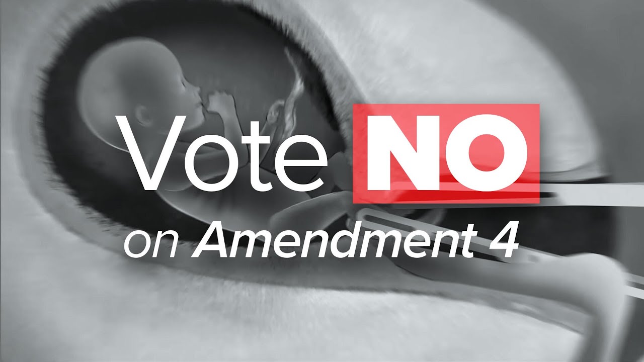 Vote NO on Amendment 4 to Stop Abortion on Babies Through 9 Months in ...