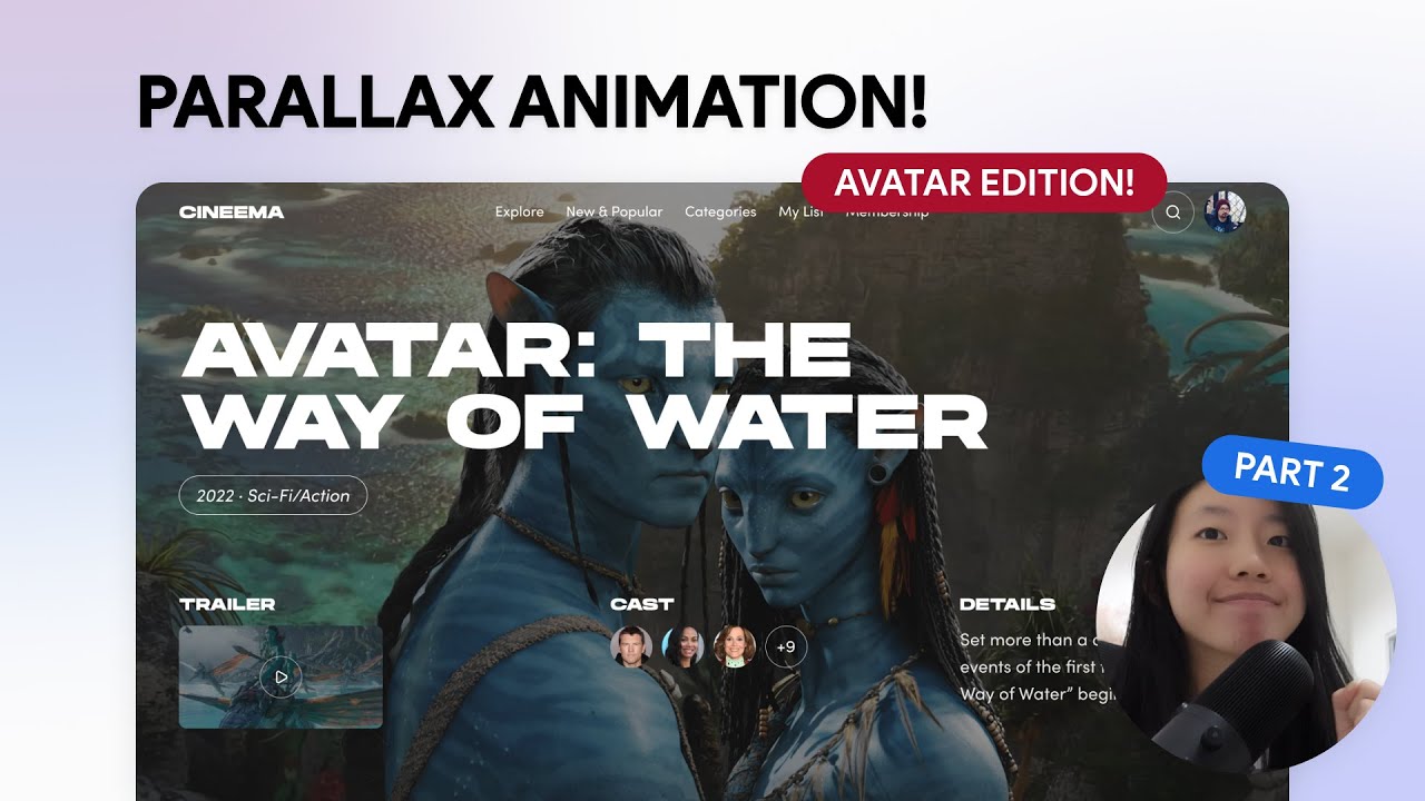 Tutorial UI Smart Animation Movie App Figma - Avatar Edition # ...