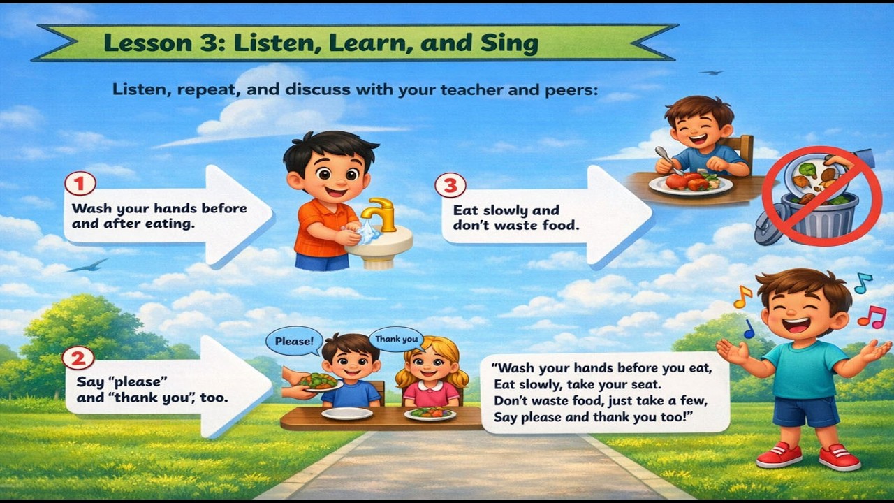 English 🌸KG2 🌸Unit 1 Let's Eat 🌸 Lesson 3🌸 Term 2 🌸created by: Jehan ...