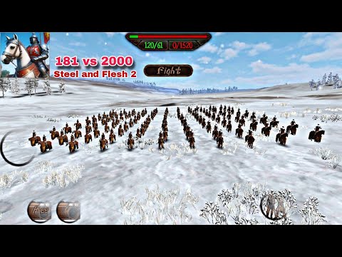 181 vs 2000 impossible war in steel and Flesh 2🥶🥶#steelandflesh2gameplay #youtubegaming #youtubeseo