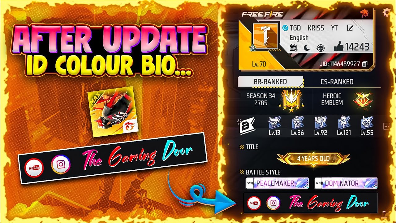 How To Write Colour Text In Free Fire || After Update Free Fire Stylish ...