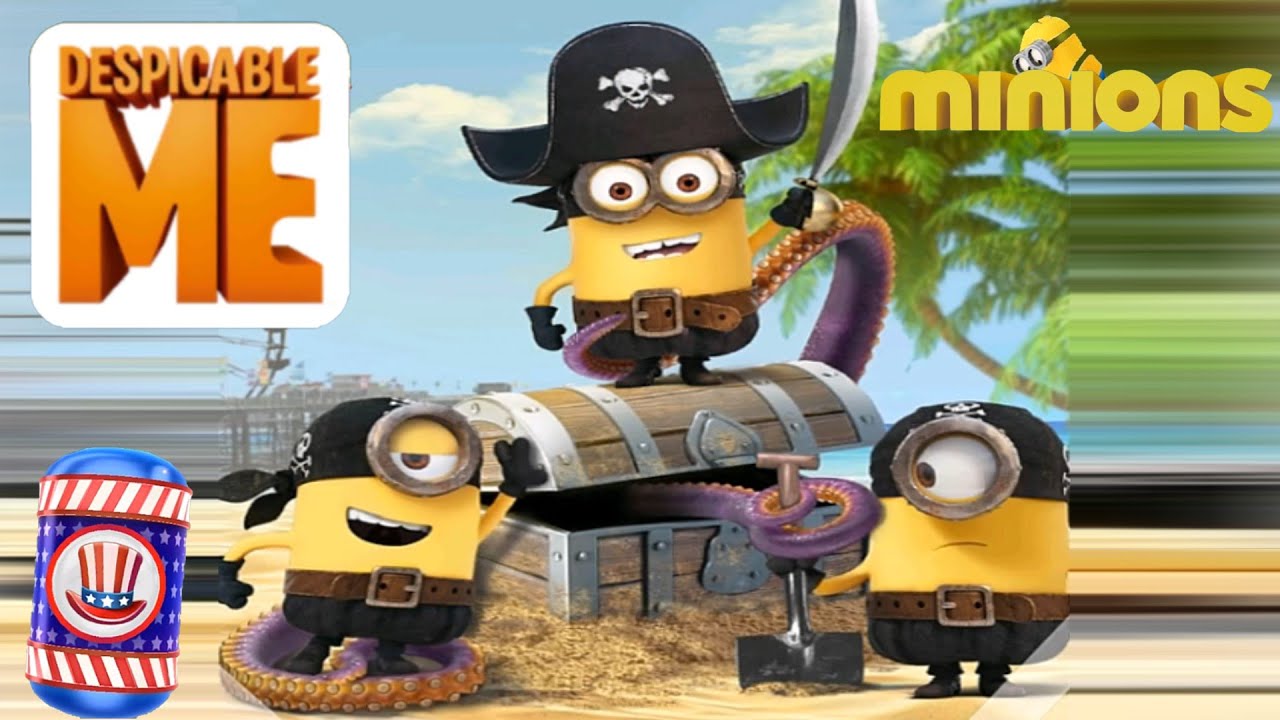 Minion Rush Unlock Pirate Minion memory 7 Scrapbook USA prize pod ...