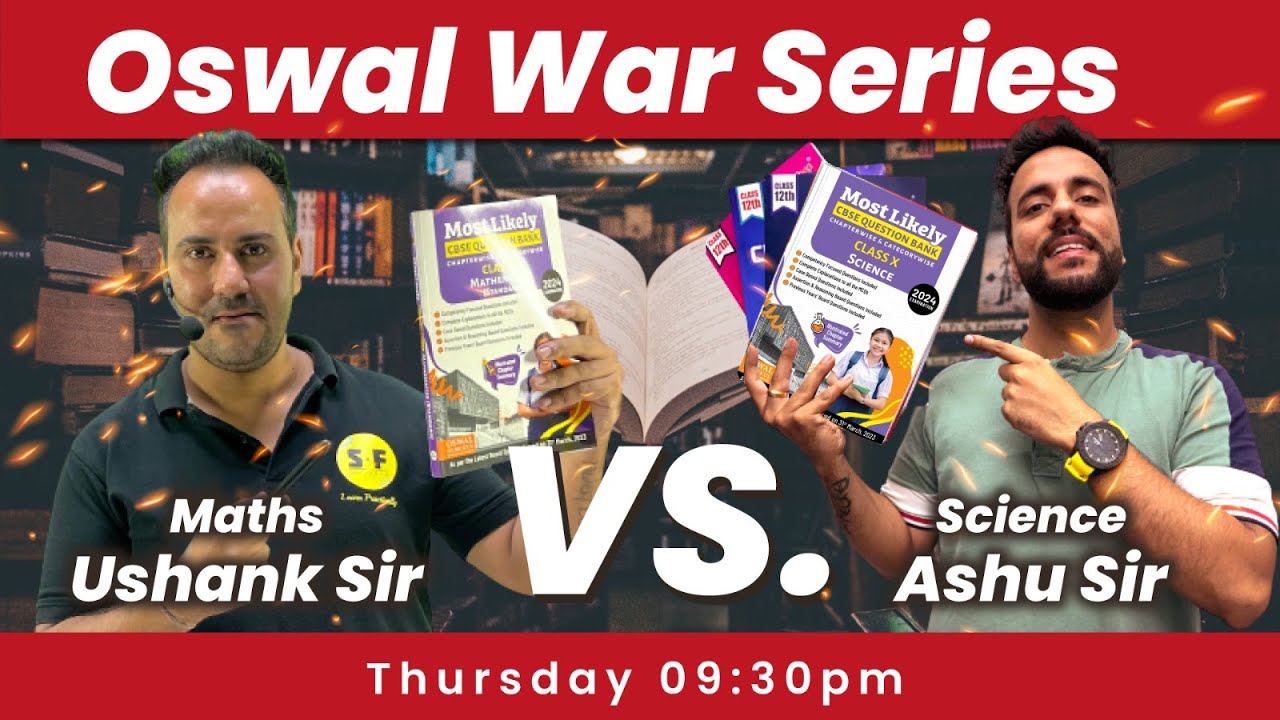 Science vs Maths Live Oswal War Series Class 11th Ashu Sir & Ushank Sir ...