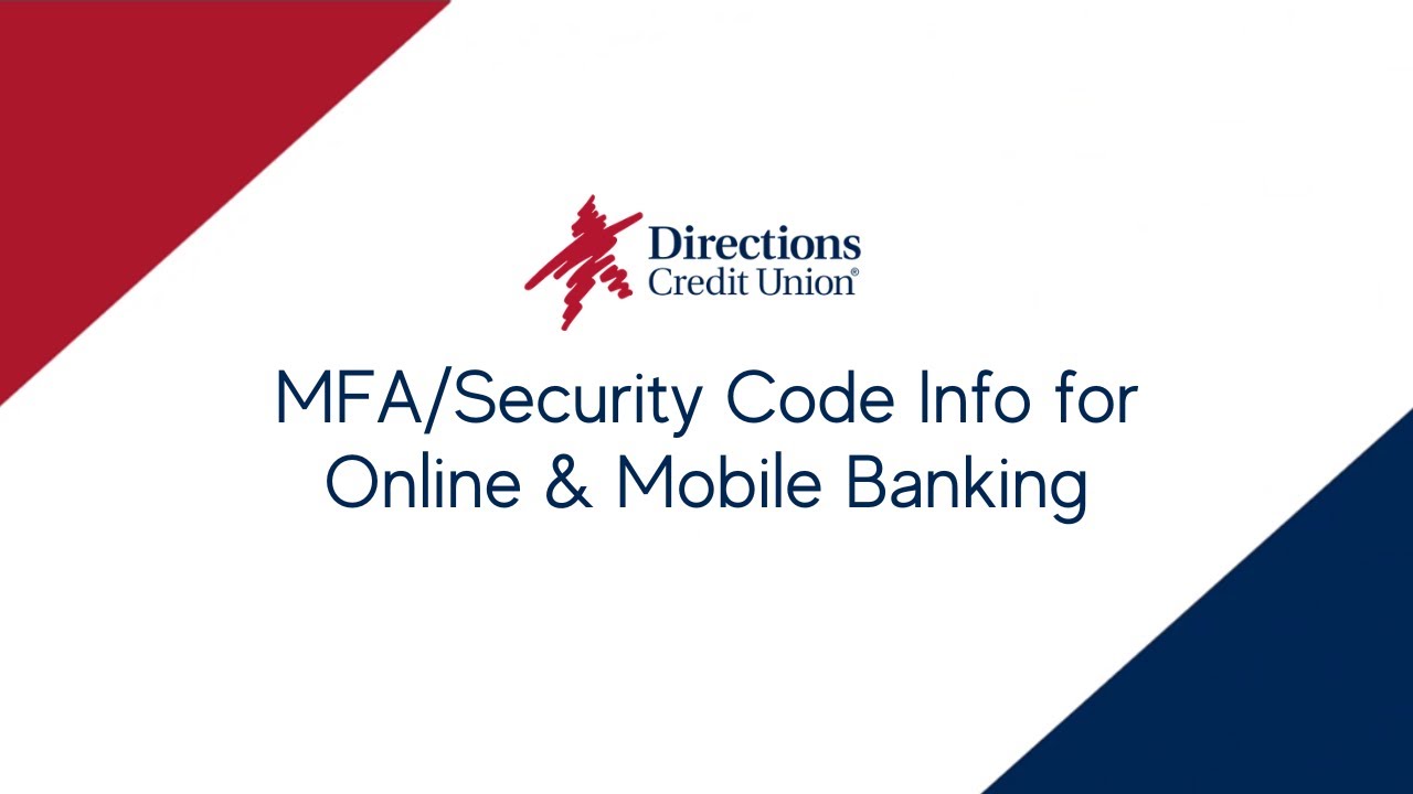 MFA/Security Code Info for Online and Mobile Banking - YouTube