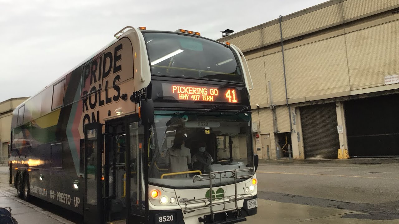 Go Transit Ride Video on 8520 Pride Bus on route 41 Hamilton/Pickering ...