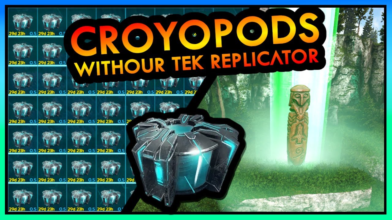 How to craft Cryopods without Tek Replicator in ark - YouTube