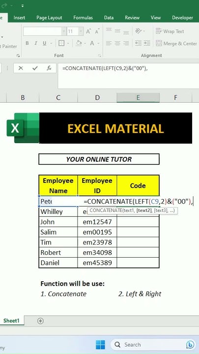 How to Generate Unique Code in an Excel | Easy & Quick | #shorts #excel #education #howto # ...