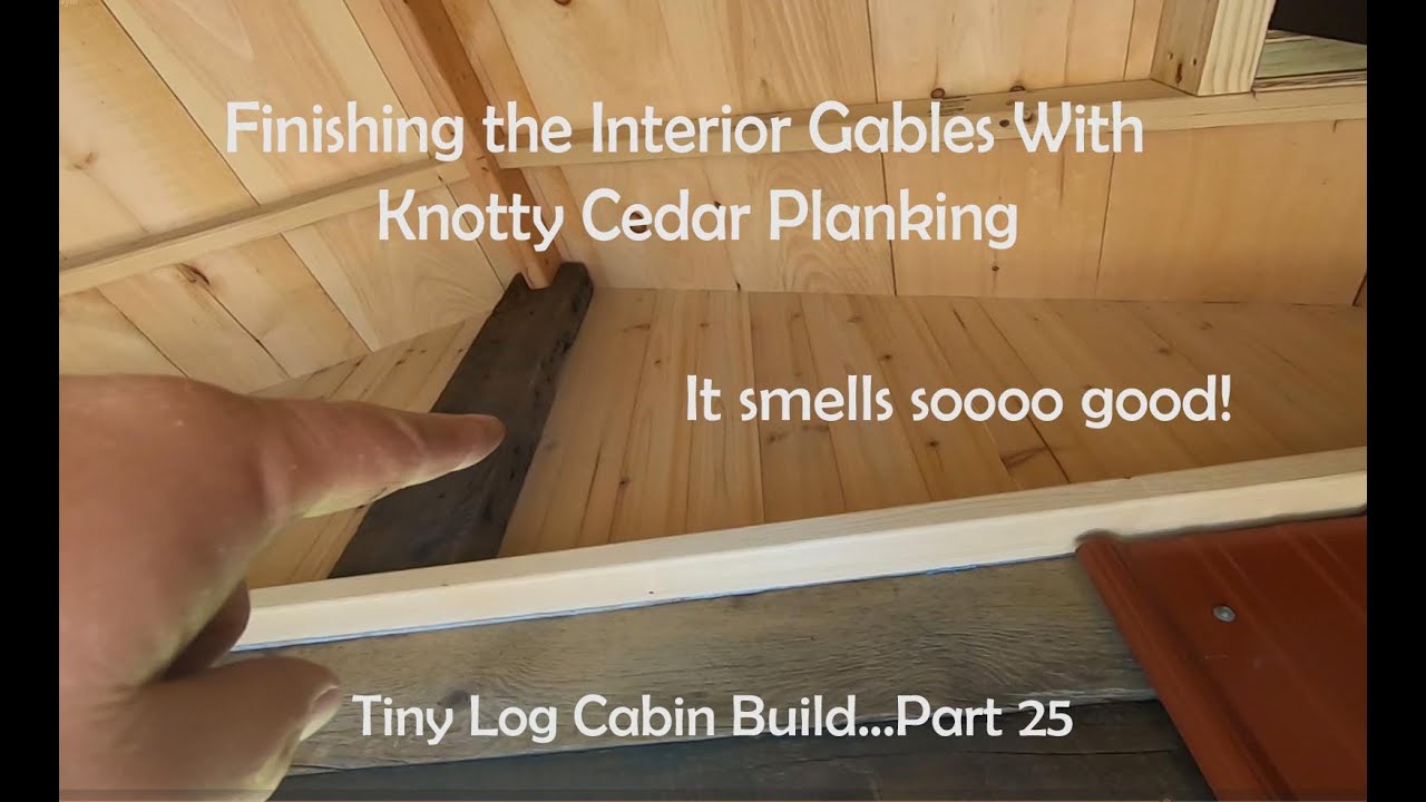 The Special Aroma of Cedar Planking...Finishing Interior Gables in The ...