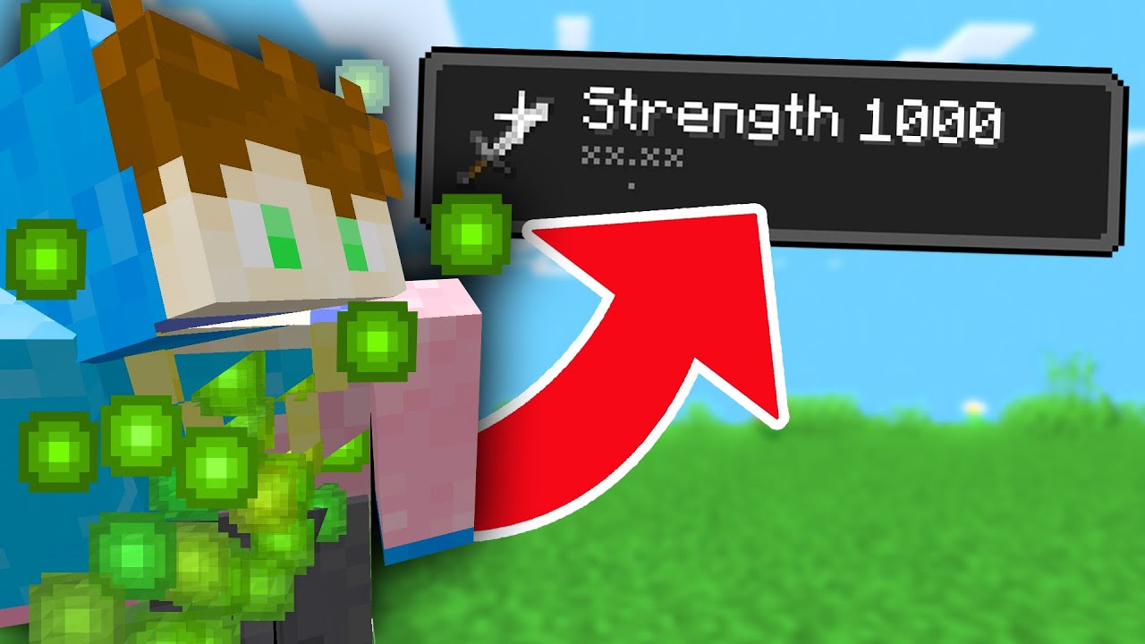 Minecraft but Experience Gives You Strength... - YouTube