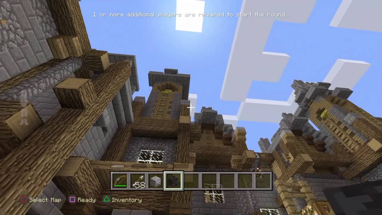 Minecraft ps4: 4/5 head locations battle lobby - YouTube