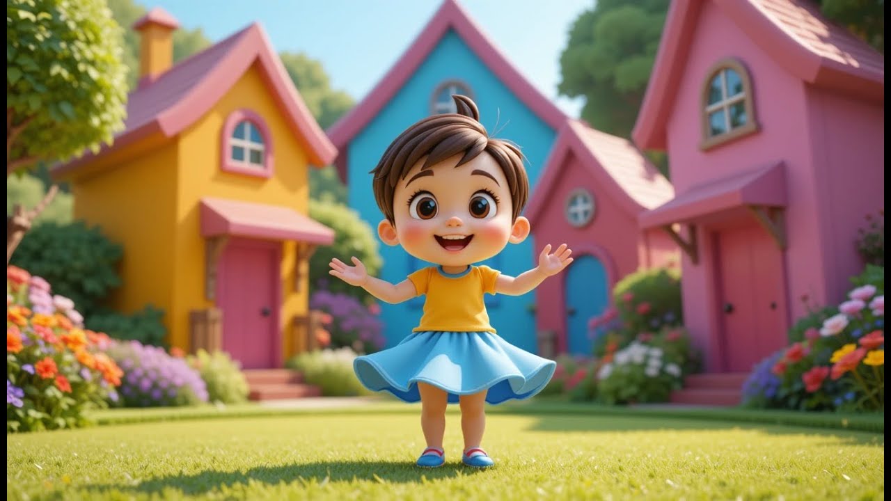 Round and Round, Baby Twirl So Fast Rhyme Song | Popular Nursery Rhyme ...