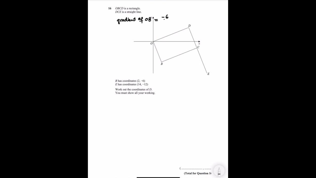 Parallel and Perpendicular lines : GCSE Maths Question - YouTube