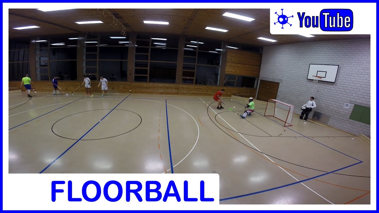 Floorball Three Passes and Shot - YouTube