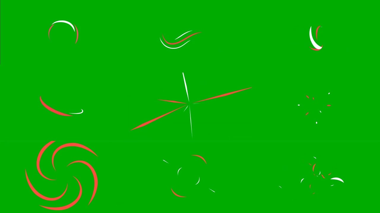 Speed Lines Brust Green Screen | Green screen Pack | 69 VFX - YouTube