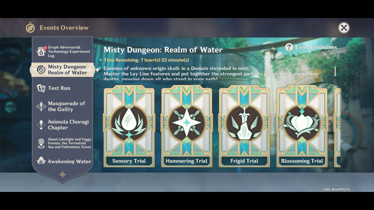 'Misty Dungeon: Realm of Water' Event Speedrun | Genshin Impact Chill ...