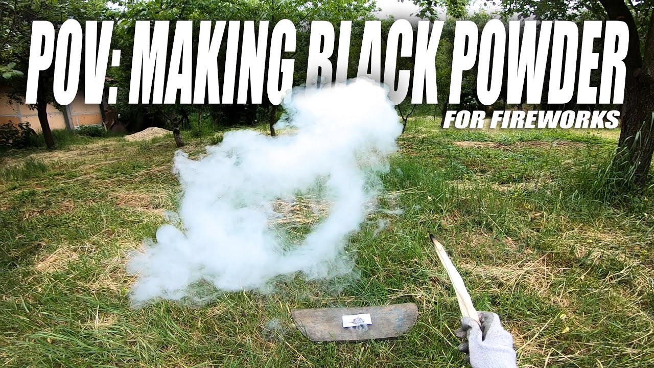 POV: Pyroguy Makes Fast Black Powder for Fireworks - YouTube