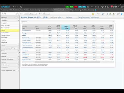 Using FactSet to identify comps - YouTube