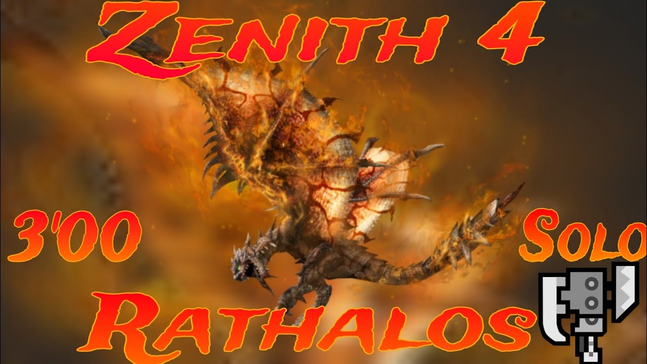MHFZ - Zenith 4 Rathalos Switch Axe F Solo 3'00 - YouTube
