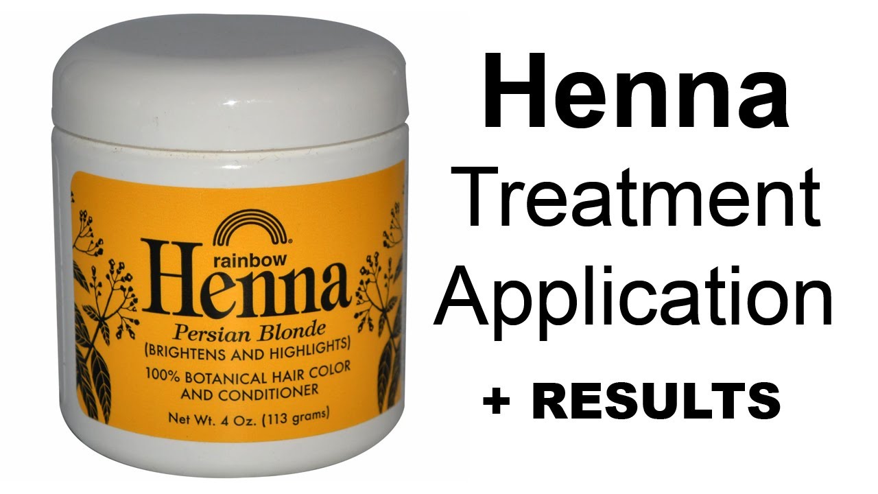 Henna Treatment Application + Results - YouTube