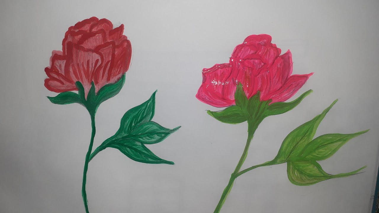 easy way how to fill watercolor in pancil art ...become in #painting +# ...