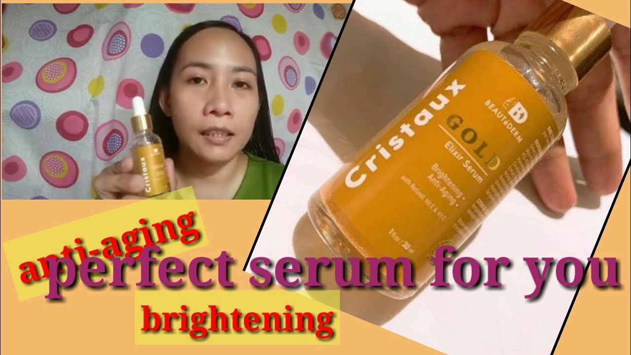 CRISTAUX Gold Elixir Serum by Beautederm//when to use it.//vlog #13 ...