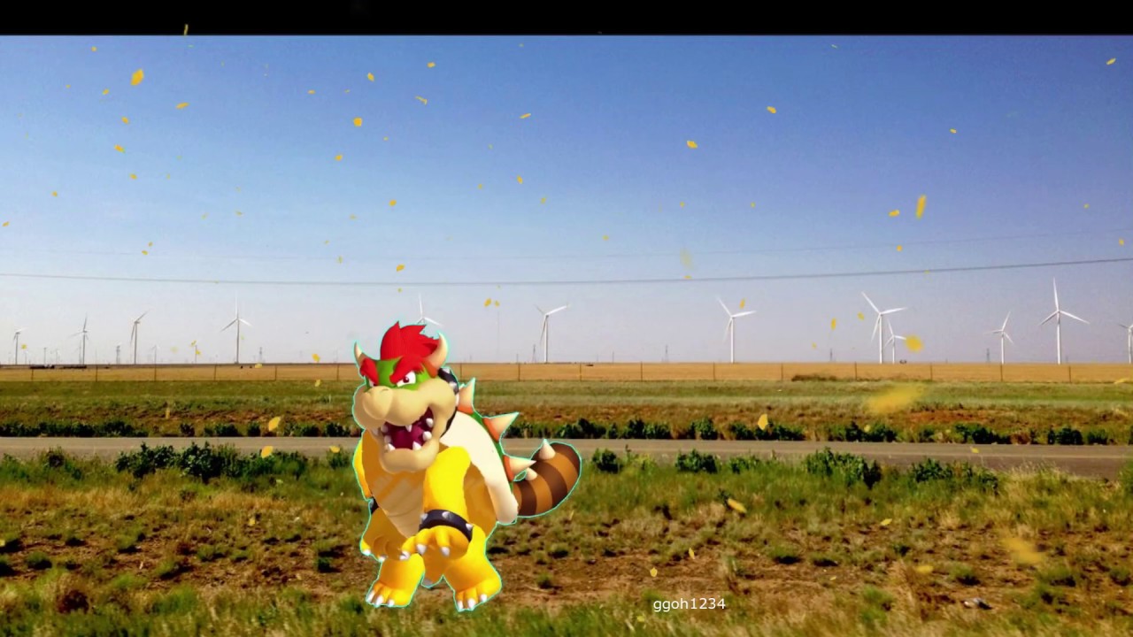 Bowser walks from Right to Left in green screen - YouTube