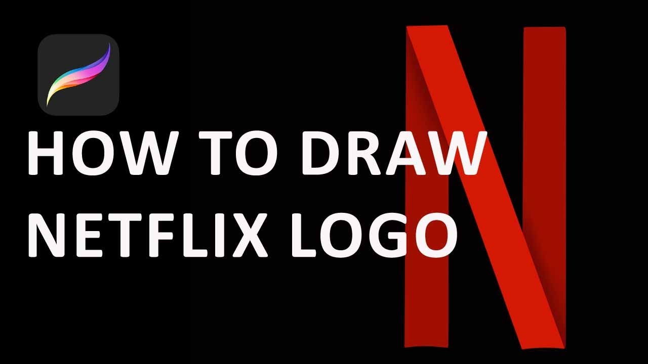 How to draw netflix logo | procreate digital art - YouTube