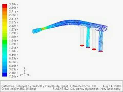 FSAE Engine Manifold Simulation - YouTube