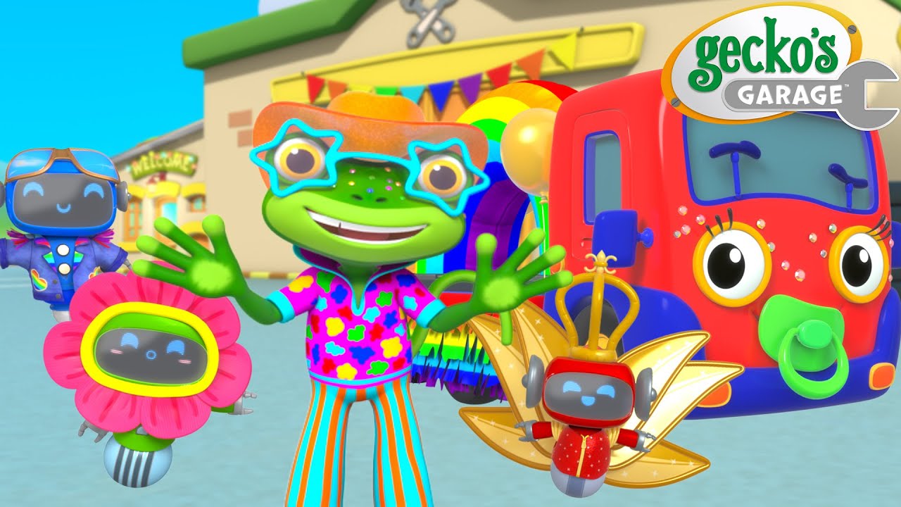 Carnival Excitement at the Garage! 🌈 | Gecko's Garage 🚚 | Cartoons For ...