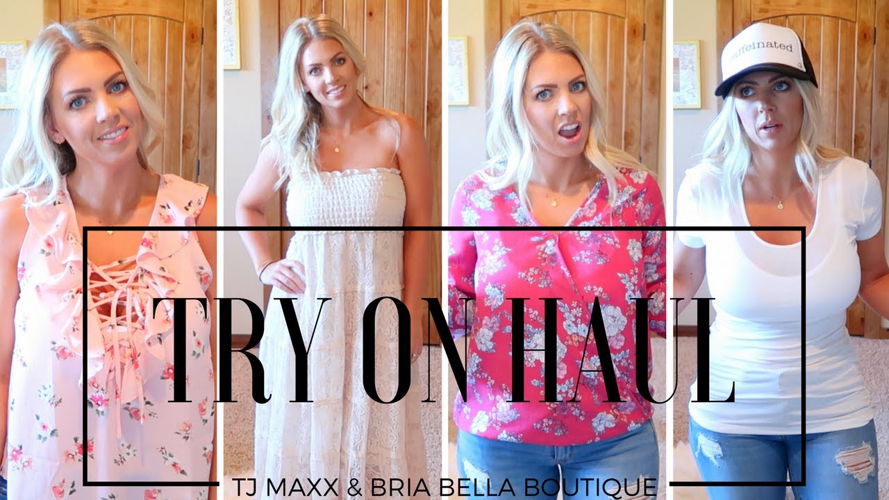 👗TRY ON HAUL👗 | TJ Maxx, Bria Bella Boutique & Quay x Desi - YouTube