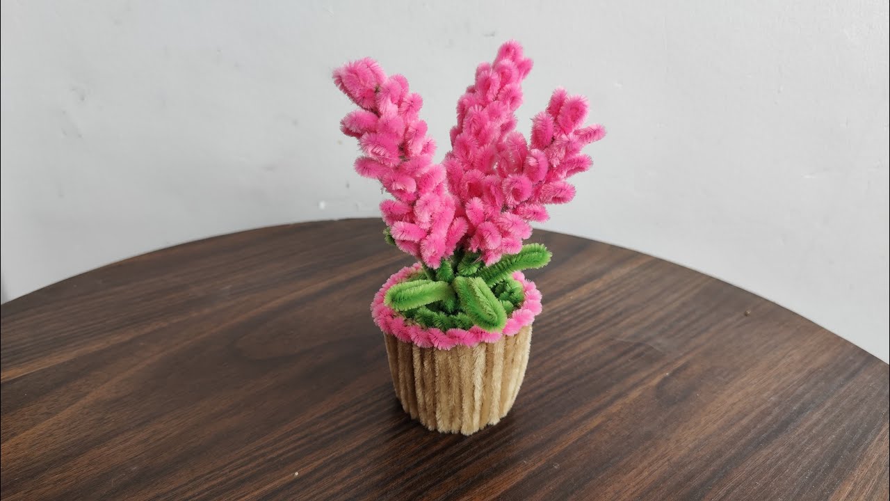 DIY How to make lavender flower | Tutorial bunga lavender pot | bunga ...