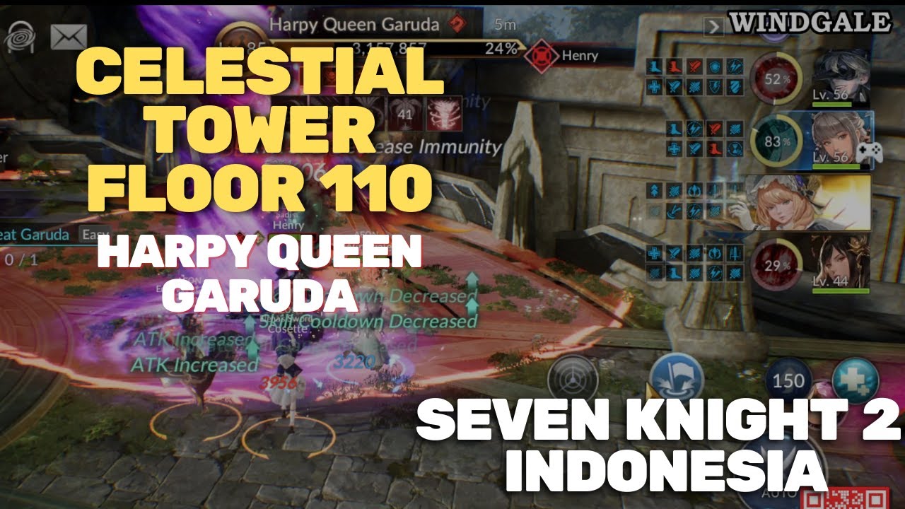Celestial Tower 110 Harpy Queen Garuda Guide - Seven Knights 2 ...