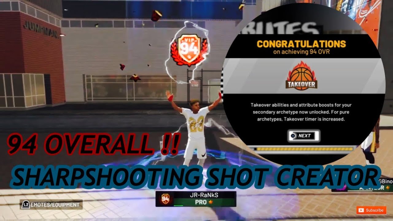 NBA 2K19 94 OVERALL SHARPSHOOTING SHOT CREATOR!! DUAL TAKEOVER UNLOCKED ...