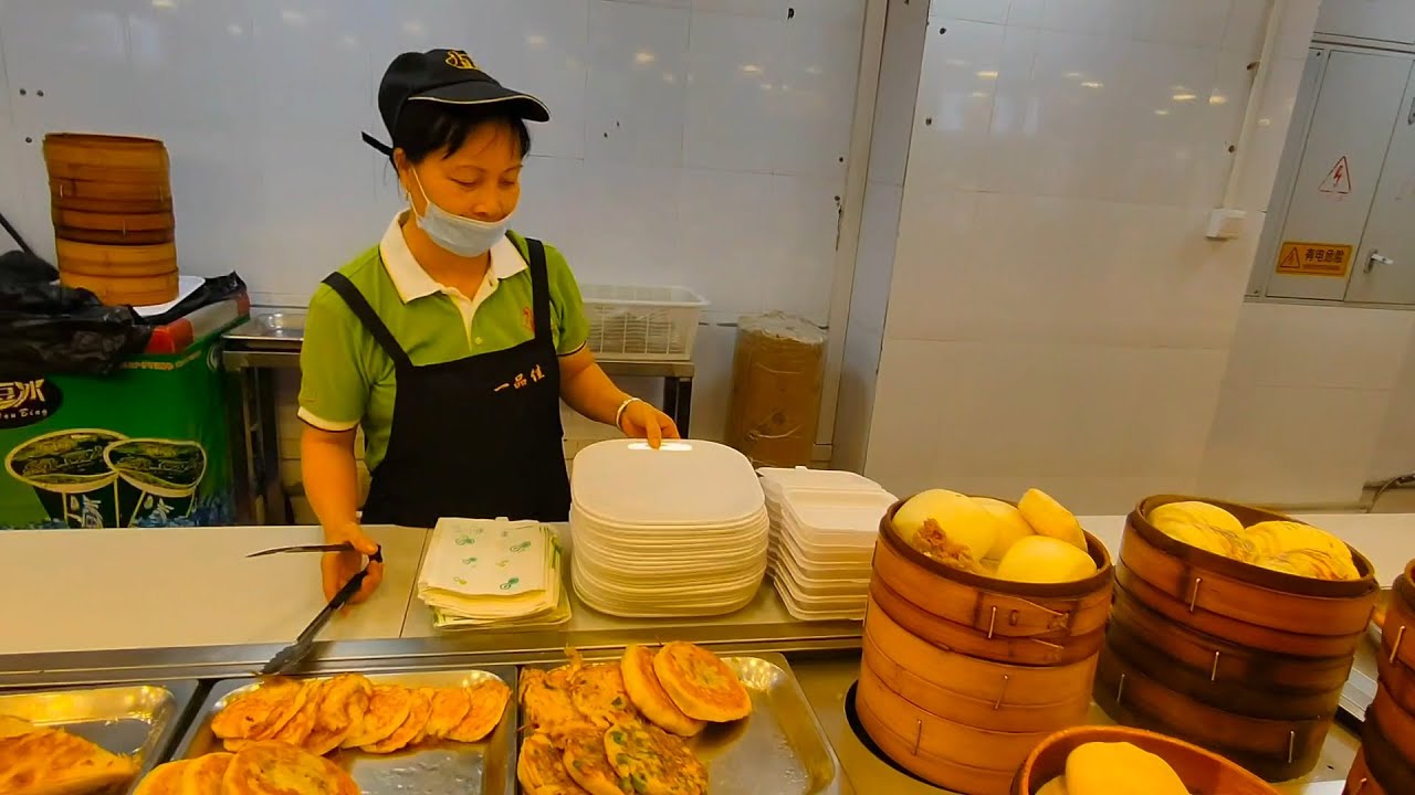 Shenzhen dinner, choose thousand layer cake and vegetable buns - YouTube