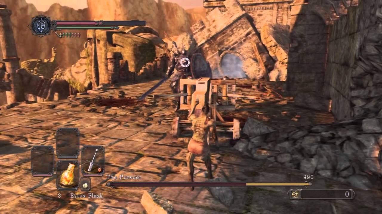 Dark Souls 2 The Pursuer Easy Crossbow Ballista Tactic Youtube