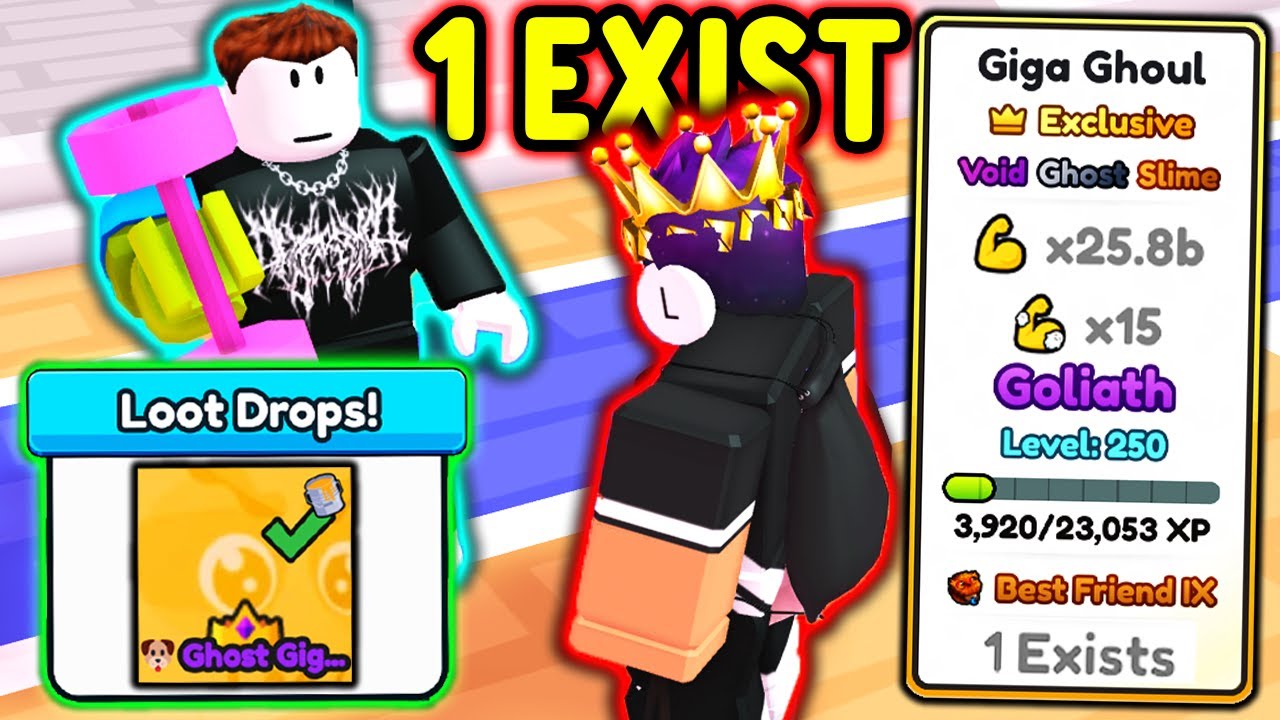 I Finally MAX OUT FIRST RAREST GIGA GHOUL PET in Roblox Arm Wrestle ...