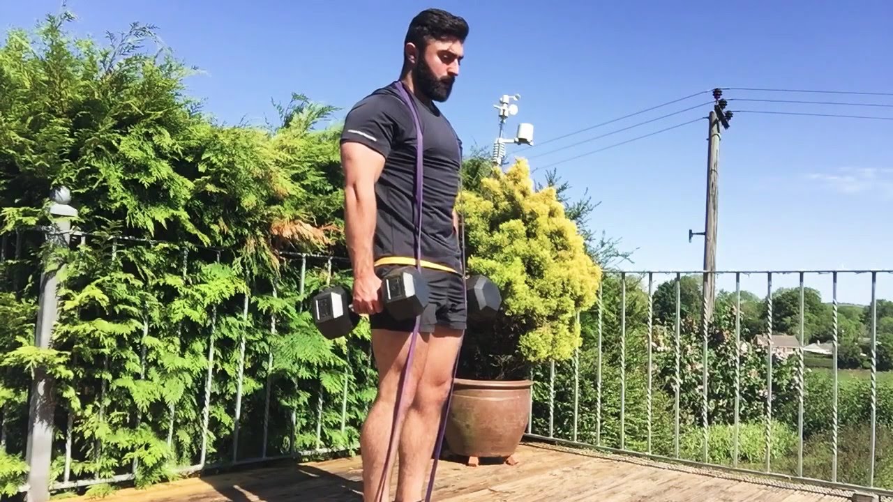Banded Dumbbell Romanian Deadlift - YouTube