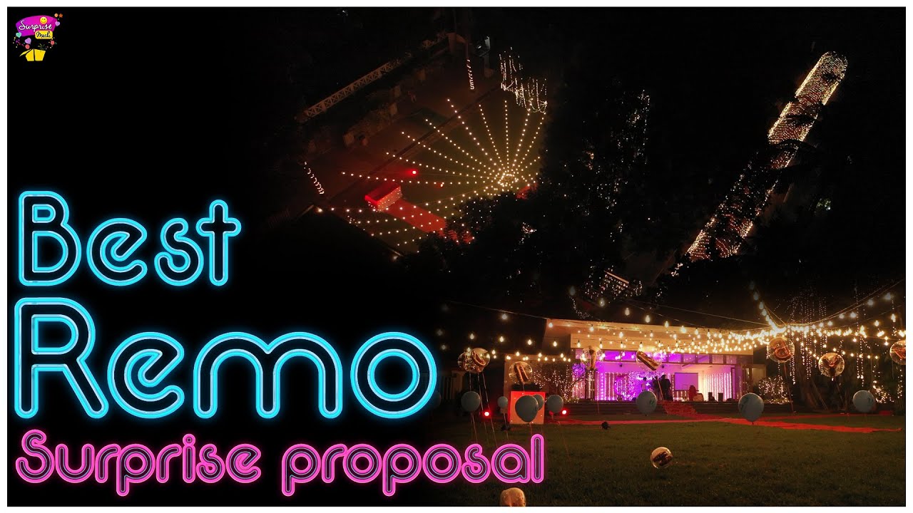 Best Remo Surprise proposal | Dreamy surprise | Surprise Machi - YouTube