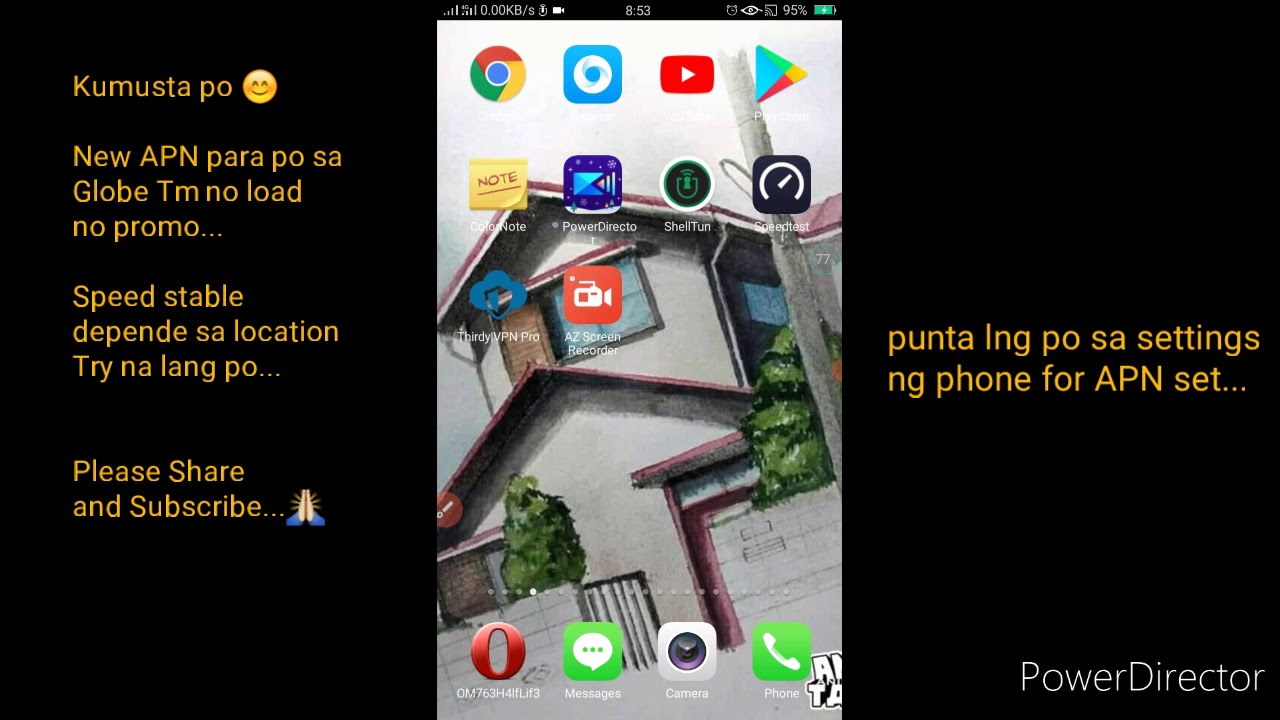 New Config + APN for Globe TM no load no promo - YouTube
