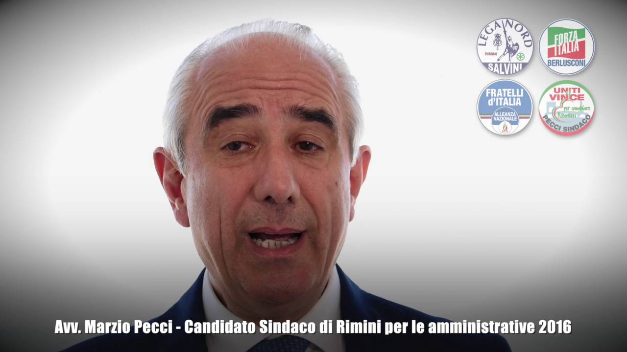 VOTA MARZIO PECCI SINDACO DI RIMINI - YouTube