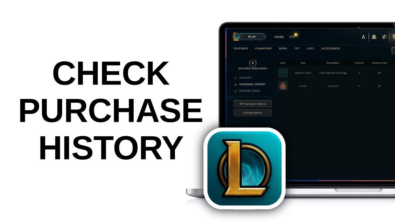 League Of Legends Purchase History