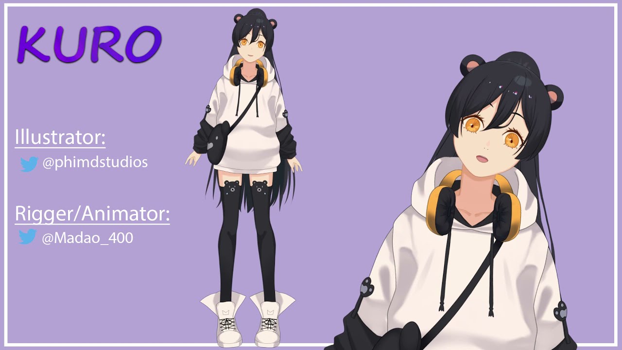 Showcase: Kuro [Live2d Vtuber] - YouTube