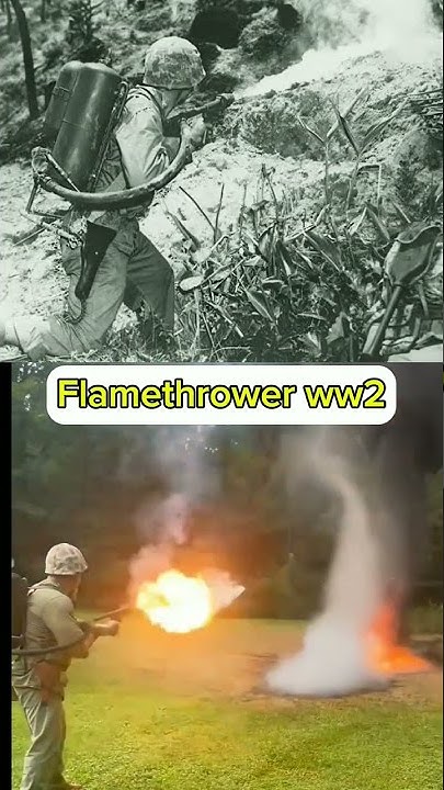 flamethrower ww2 - YouTube