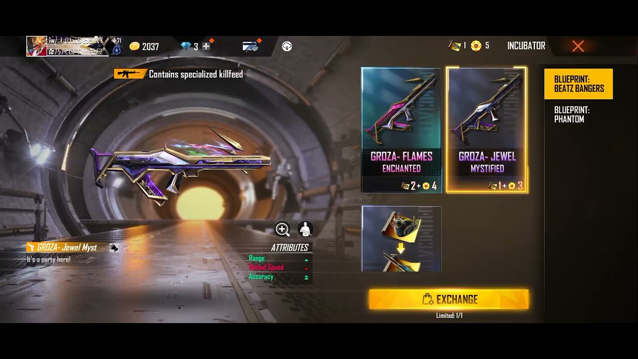 i open new INCHUBETER new groza skin - YouTube