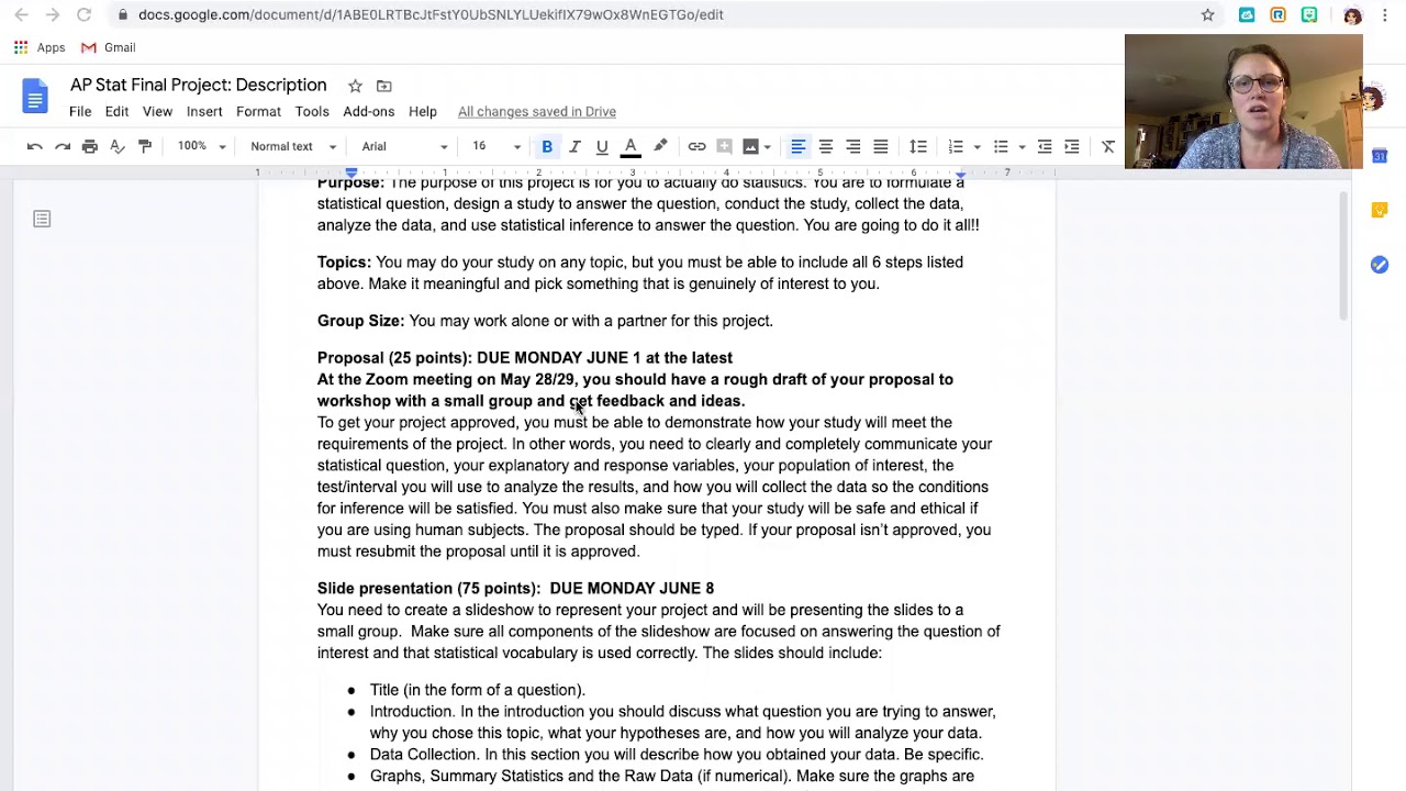 AP Stat project overview - YouTube