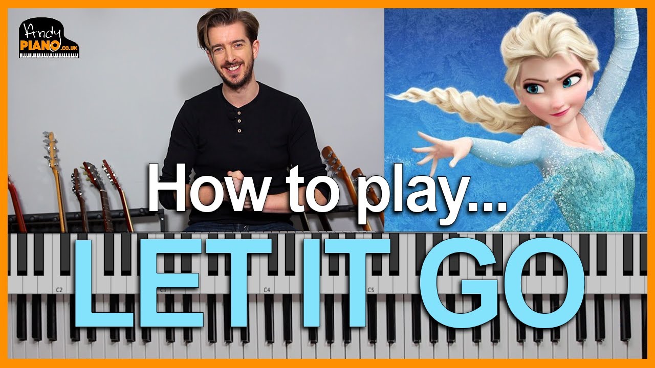 How to play LET IT GO (Disney's FROZEN) Piano Lesson Tutorial - YouTube