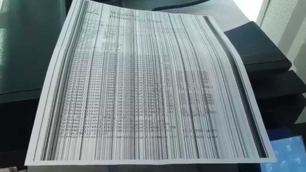 Lines On Printout Fix YouTube