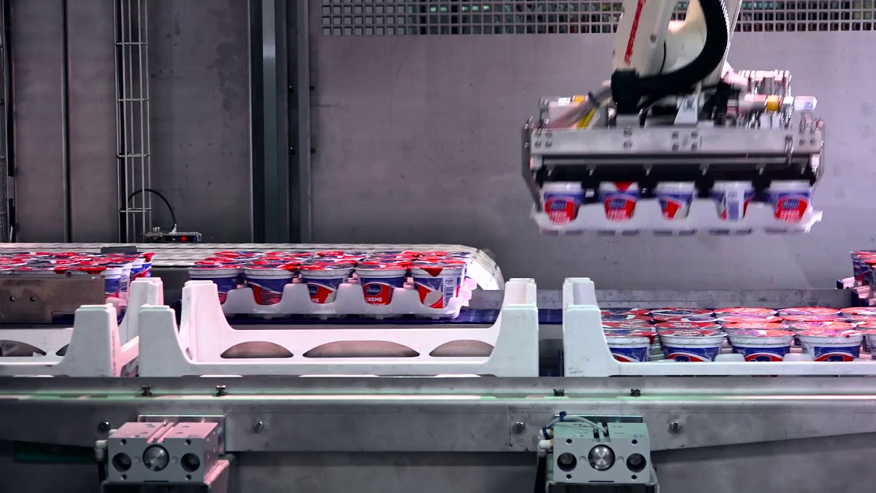 Orfer - oSolution – High speed robotization in dairy industry - YouTube