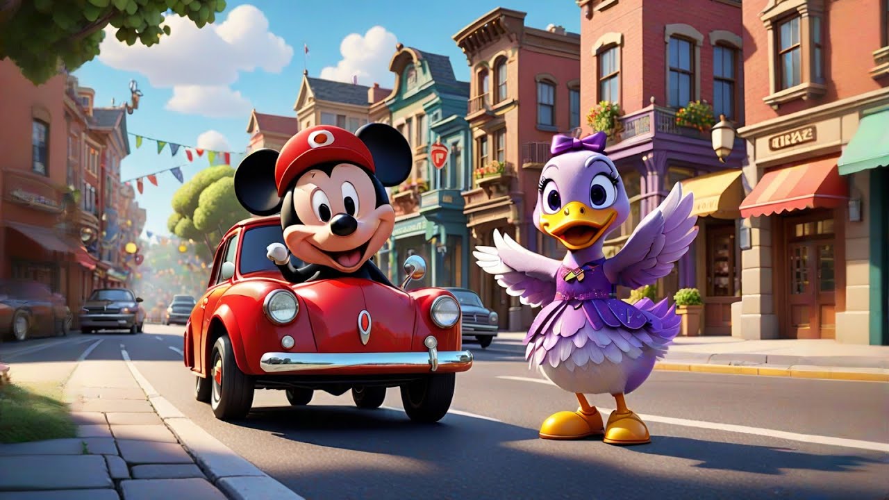 🚗🐭 Mickey Mouse’s Big Car Adventure! | Fun Cartoon for Kids - YouTube